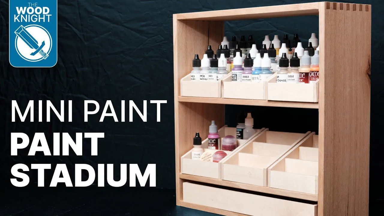 Mini Paint Rack Stadium | The Wood Knight